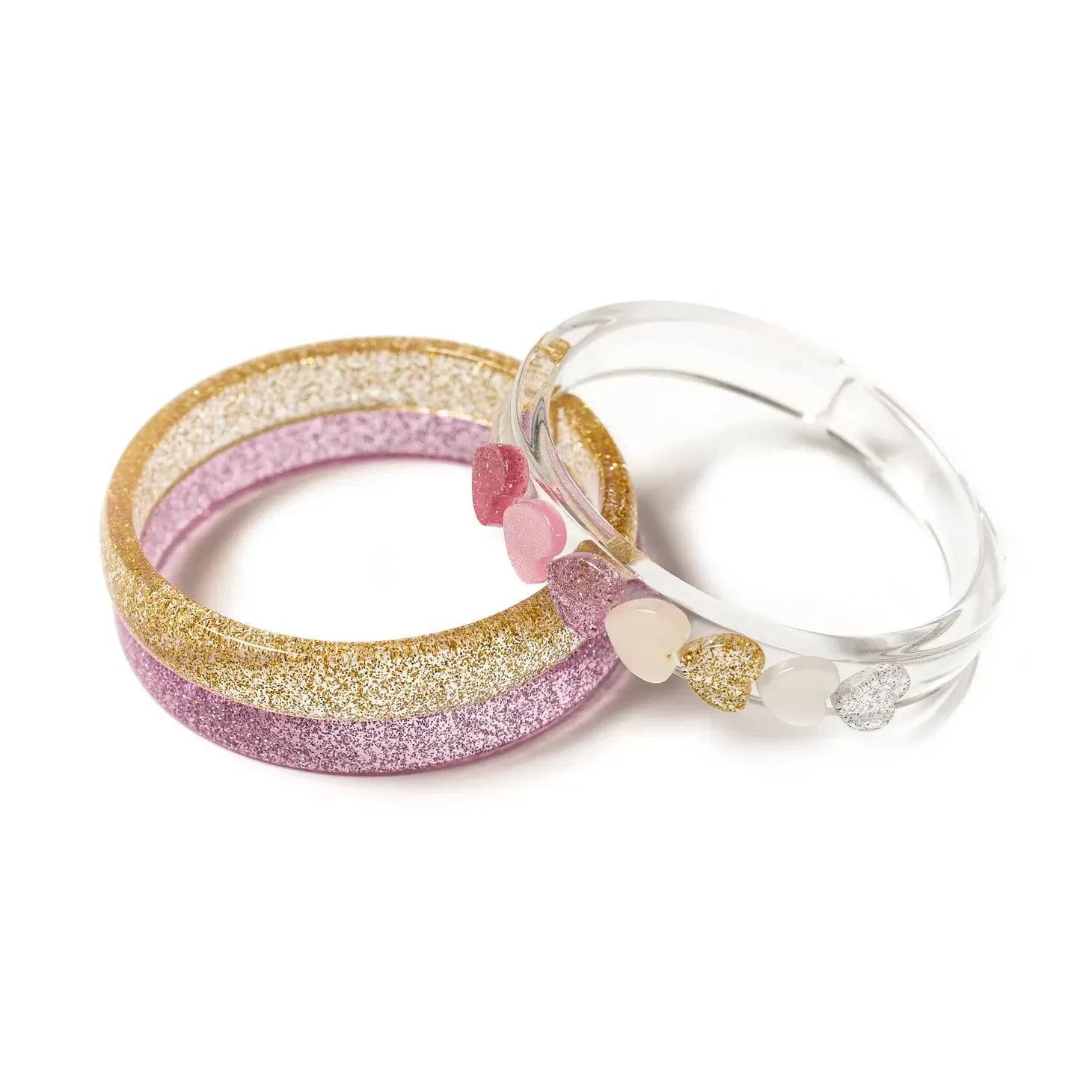 Centipede Heart Pearl Shades Bangles (Set of 3) | Twinkle Twinkle Little One