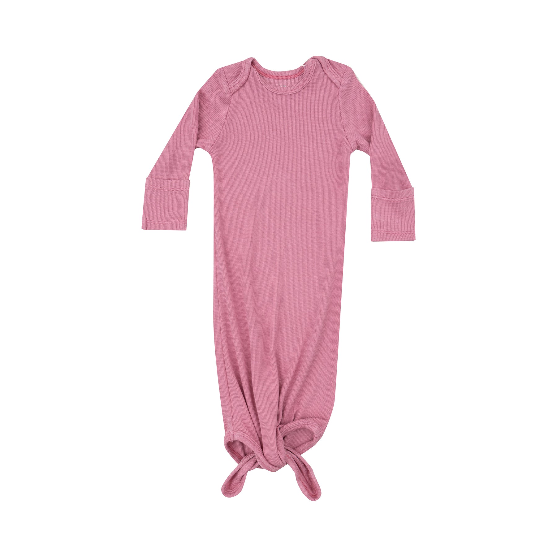 Ribbed Wild Rose Knotted Gown | Twinkle Twinkle Little One