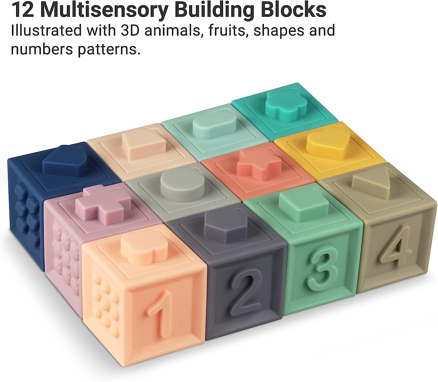 Baby Discovery Sensory Learning Cubes (12 Pieces) | Twinkle Twinkle ...