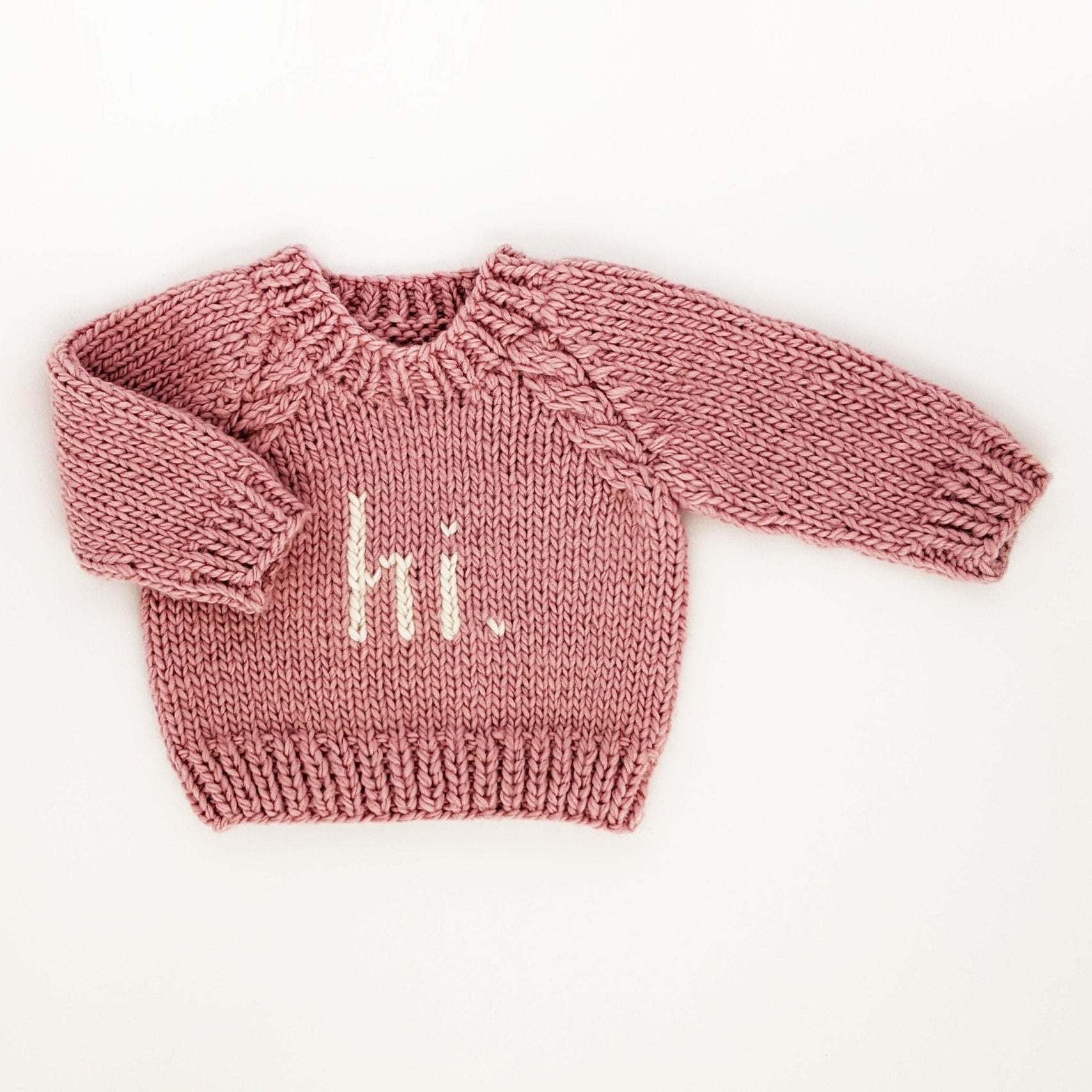 Hi. Rosy Crew Neck Sweater – Twinkle Twinkle Little One