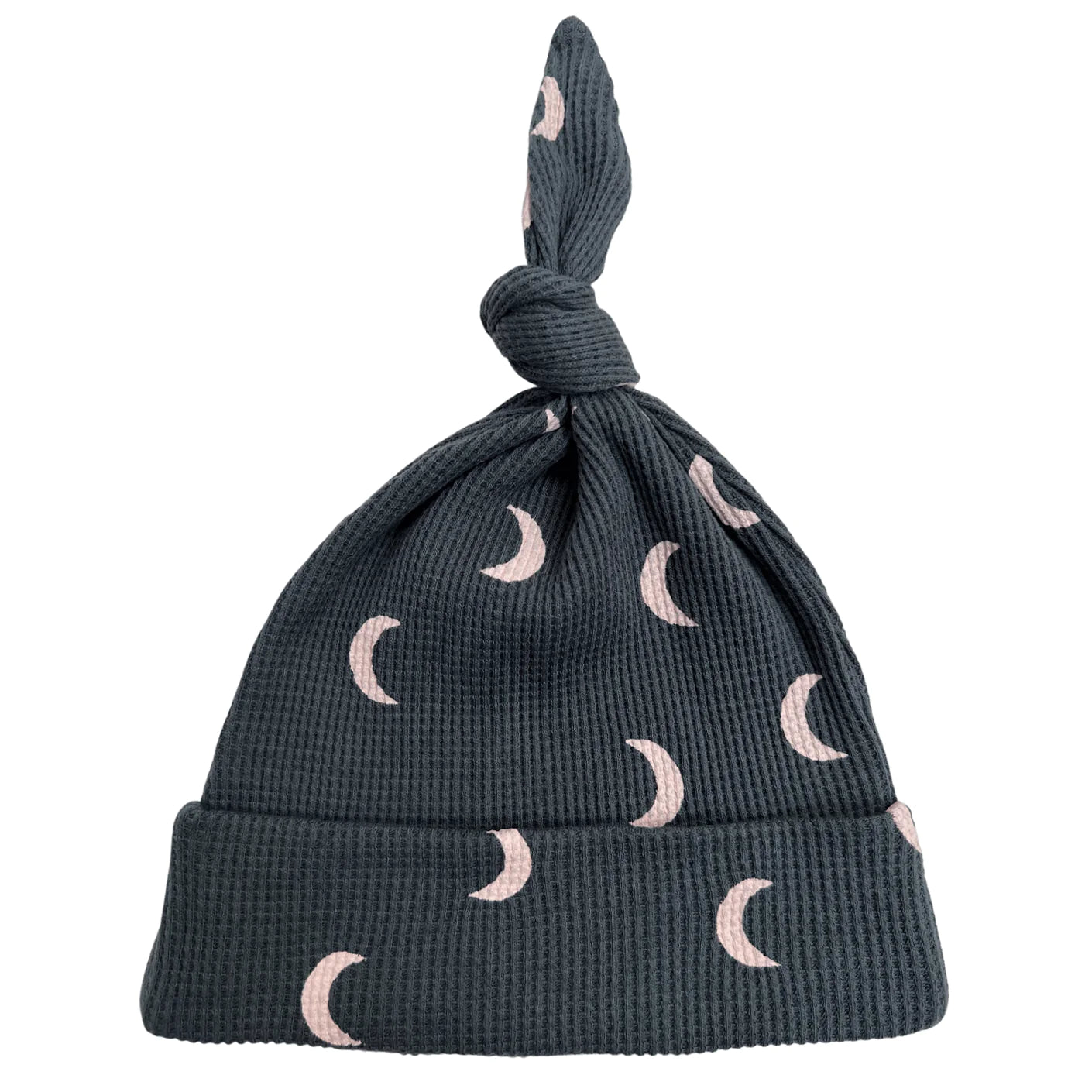 Organic Waffle Knot Beanie-Moon | Twinkle Twinkle Little One