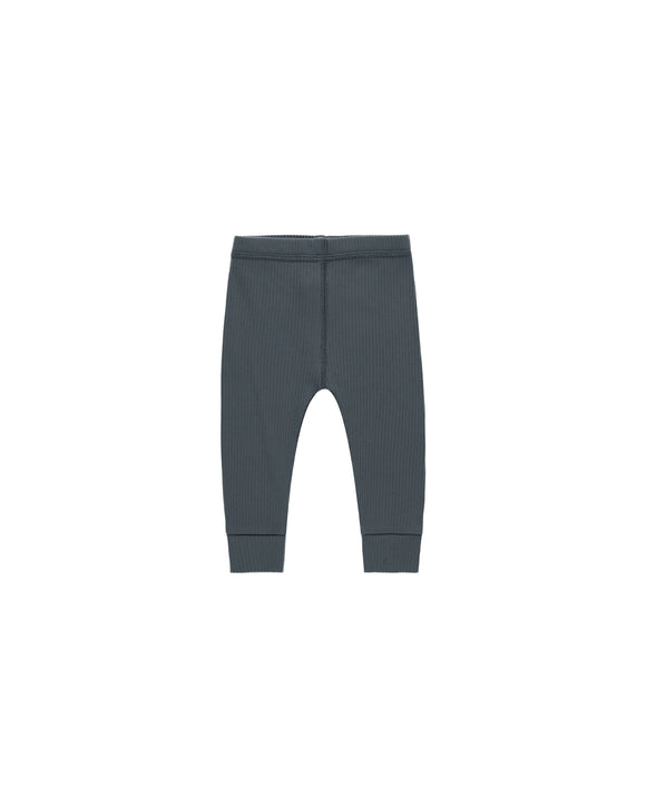 Ribbed Henley & Legging Set - Indigo | Twinkle Twinkle Little One