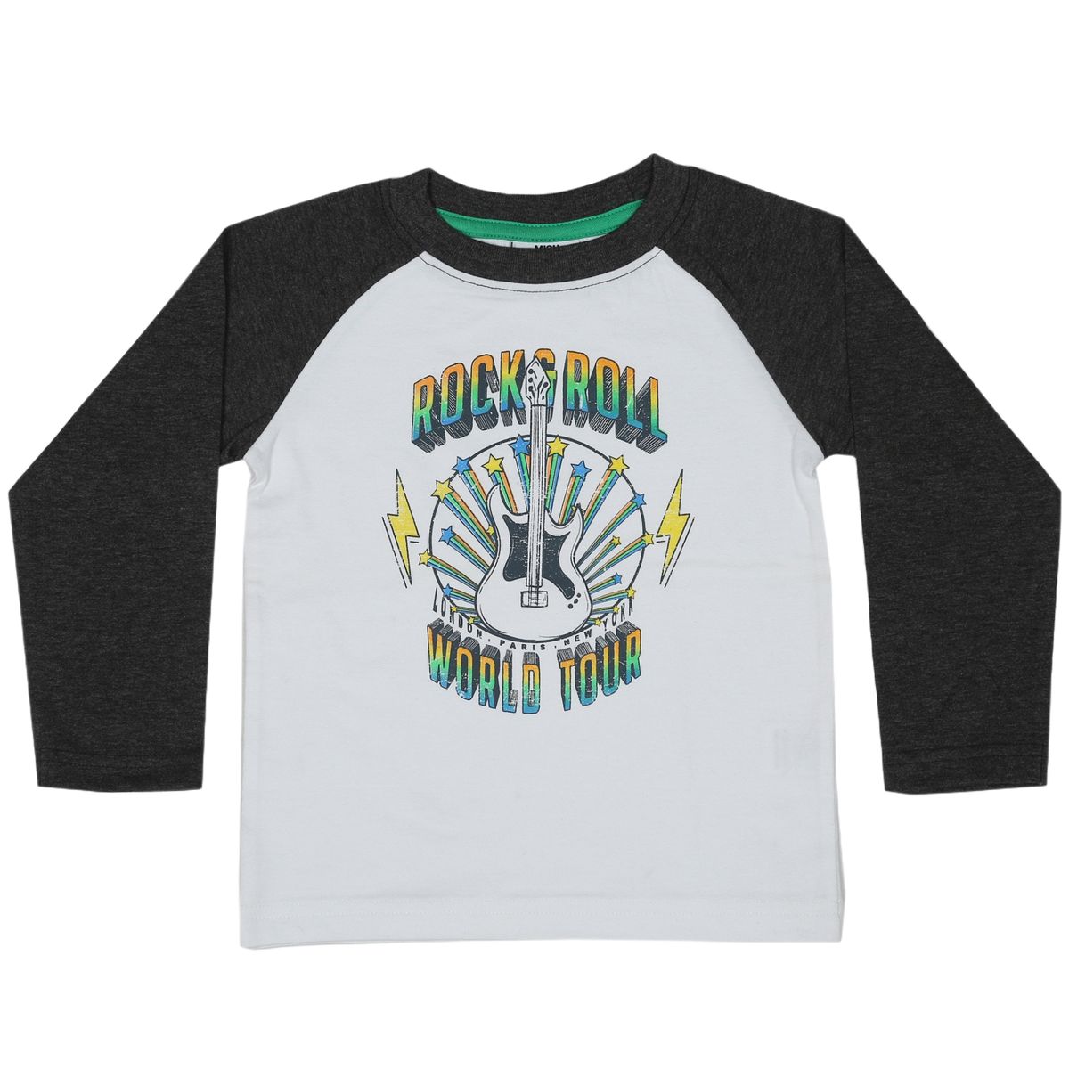 Rock World Tour Long Sleeve Raglan Tee | Twinkle Twinkle Little One