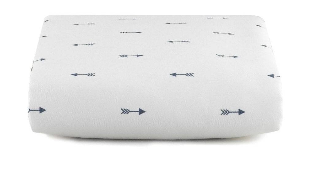 Navy Mini Arrows Crib Sheet – Twinkle Twinkle Little One