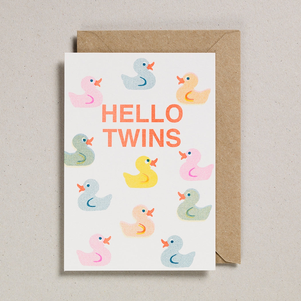 Hello Twins New Baby Card | Twinkle Twinkle Little One