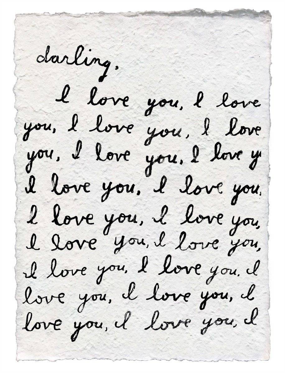 Handmade Paper Print Letter for You | Twinkle Twinkle Little One