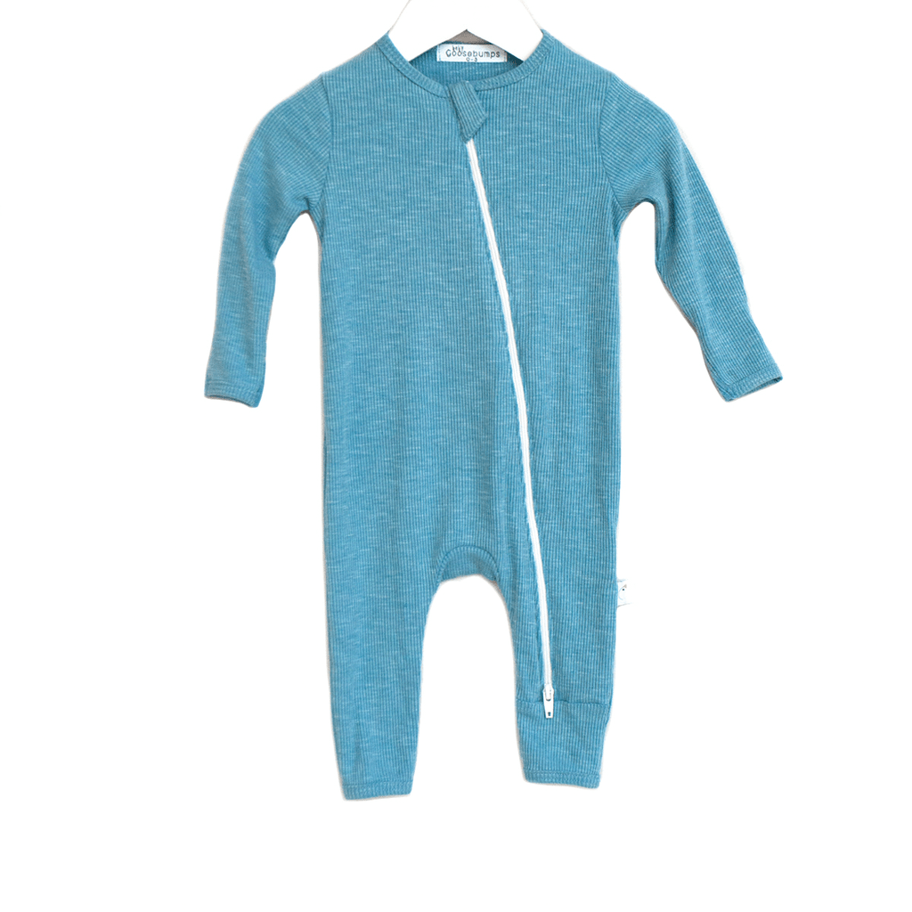 Ribbed Seagull One-Piece Zipper | Twinkle Twinkle Little One