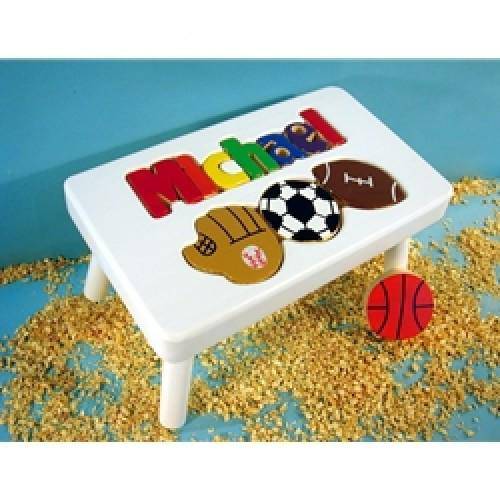 Personalized Puzzle Sports Stool | Twinkle Twinkle Little One